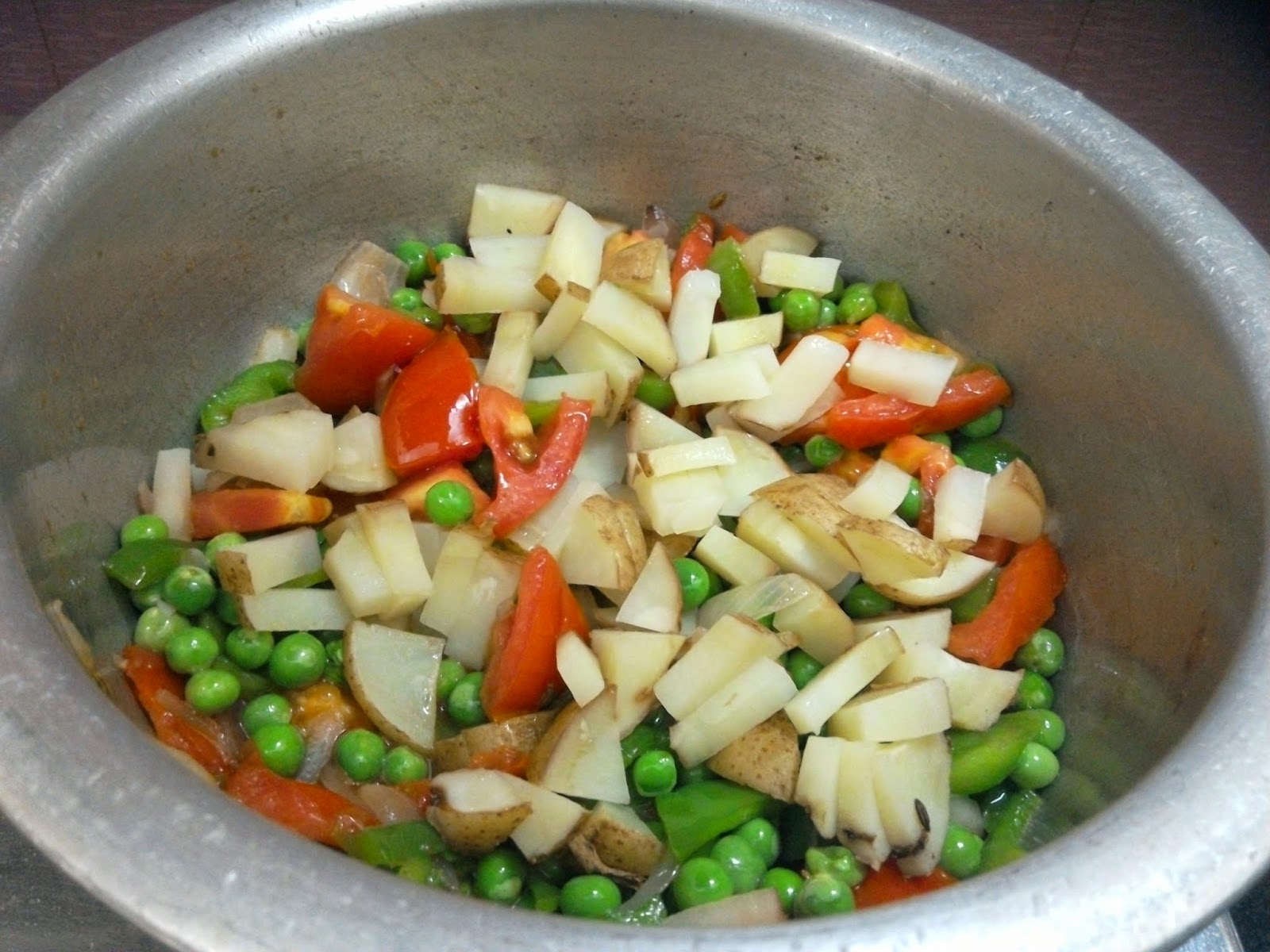 Instant Mixed Vegetable Fry - Bhojana Recipes