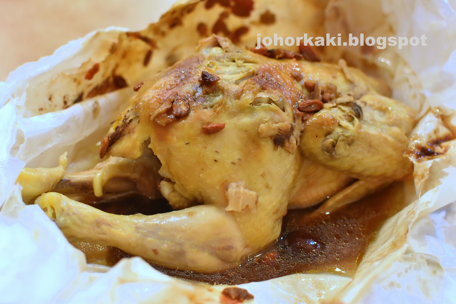 Teck Sing Paper Wrapped Herbal Chicken Sentosa Johor Bahru 德星茶餐室 |Tony ...