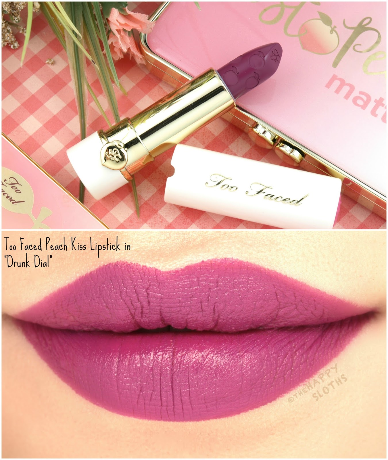 Too Faced Peaches & Cream Collection | Peach Kiss Moisture Matte Long Wear Lipstick: Review and ...