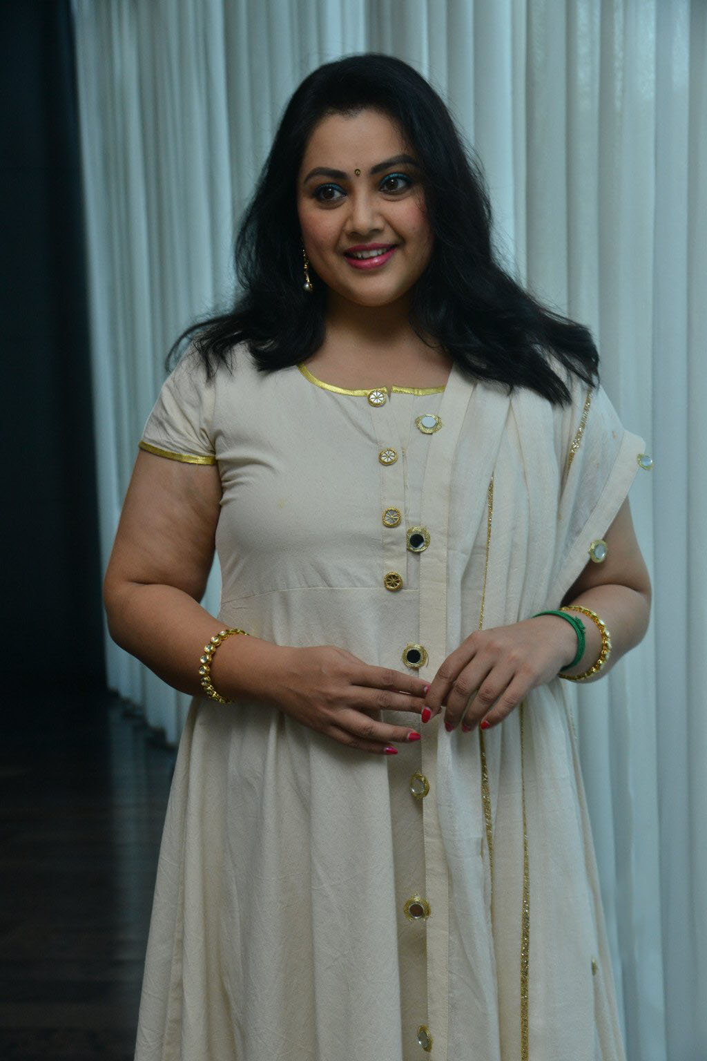 Actress Meena Cute Stills At TSR Awards 2019 Press Meet
