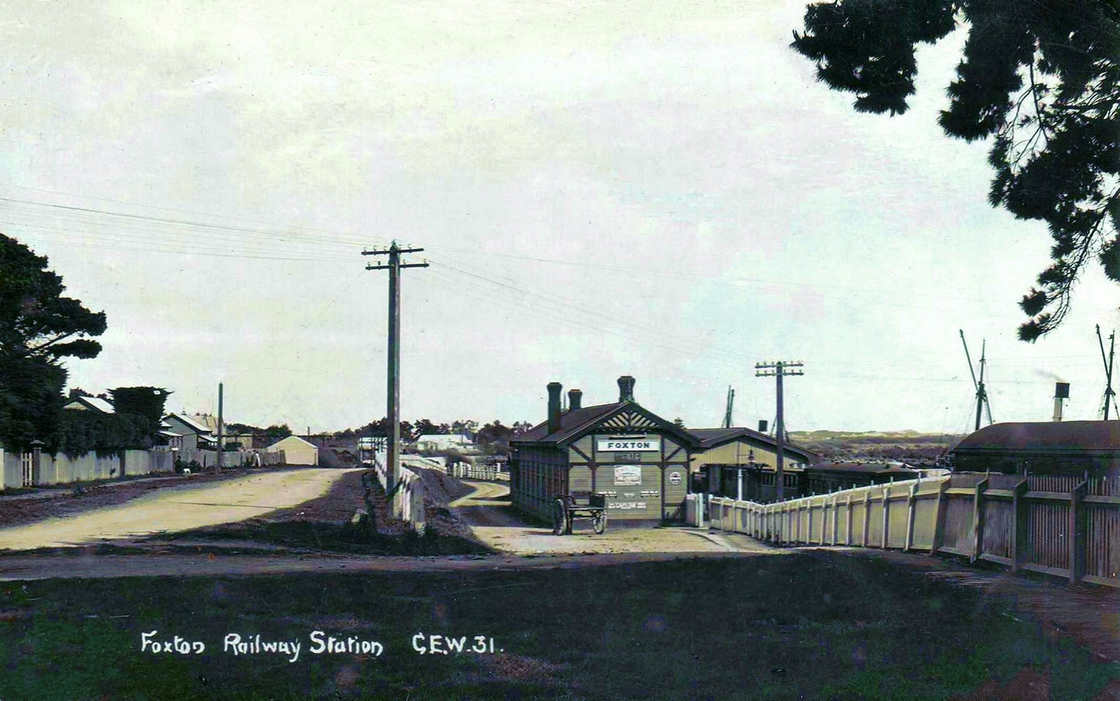 transpress nz: old days at Foxton station