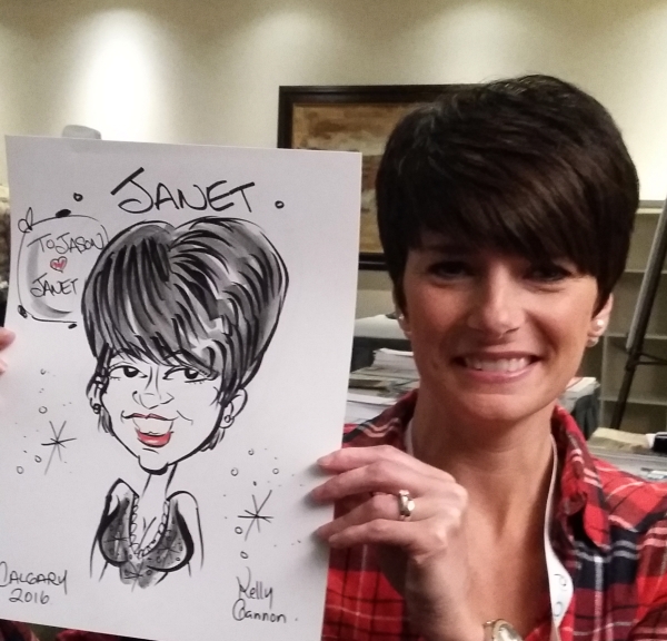 Kelly Gannon Calgary Party Caricatures: Party Caricatures