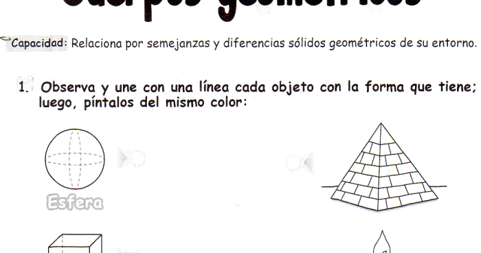 FIGURAS PLANAS Y SOLIDAS SIMPLES: TALLER