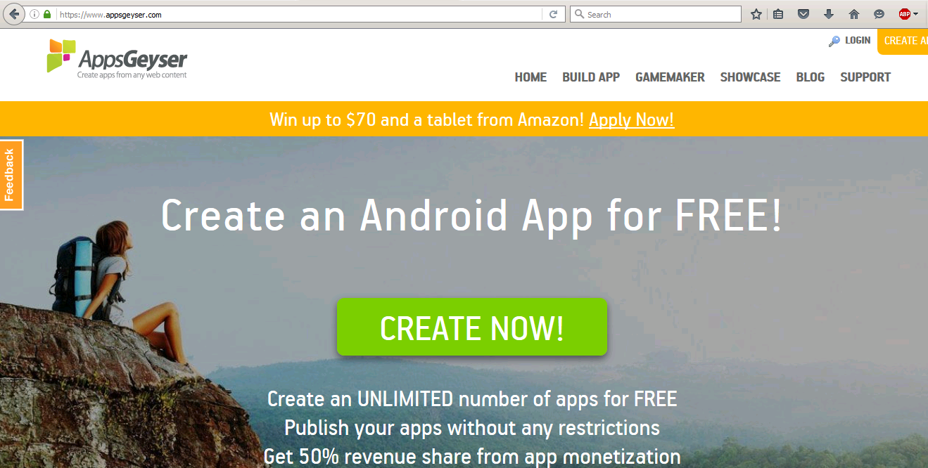 How To Create A App Android For Free With App Geyser How To Create A