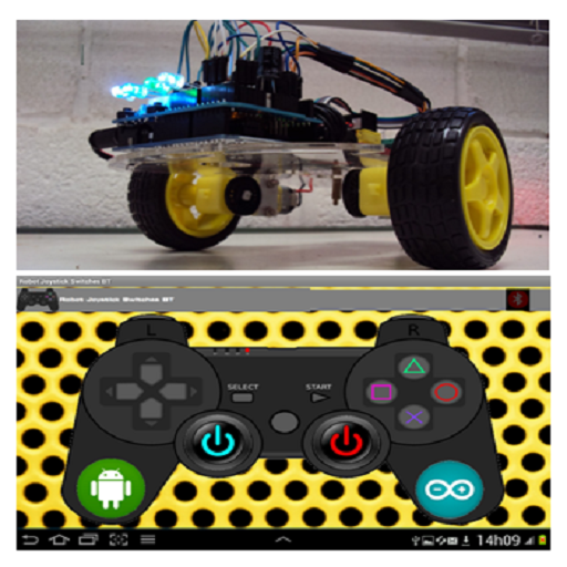 Arduino Android WI-FI Bluetooth: Robot Joystick Switches BT