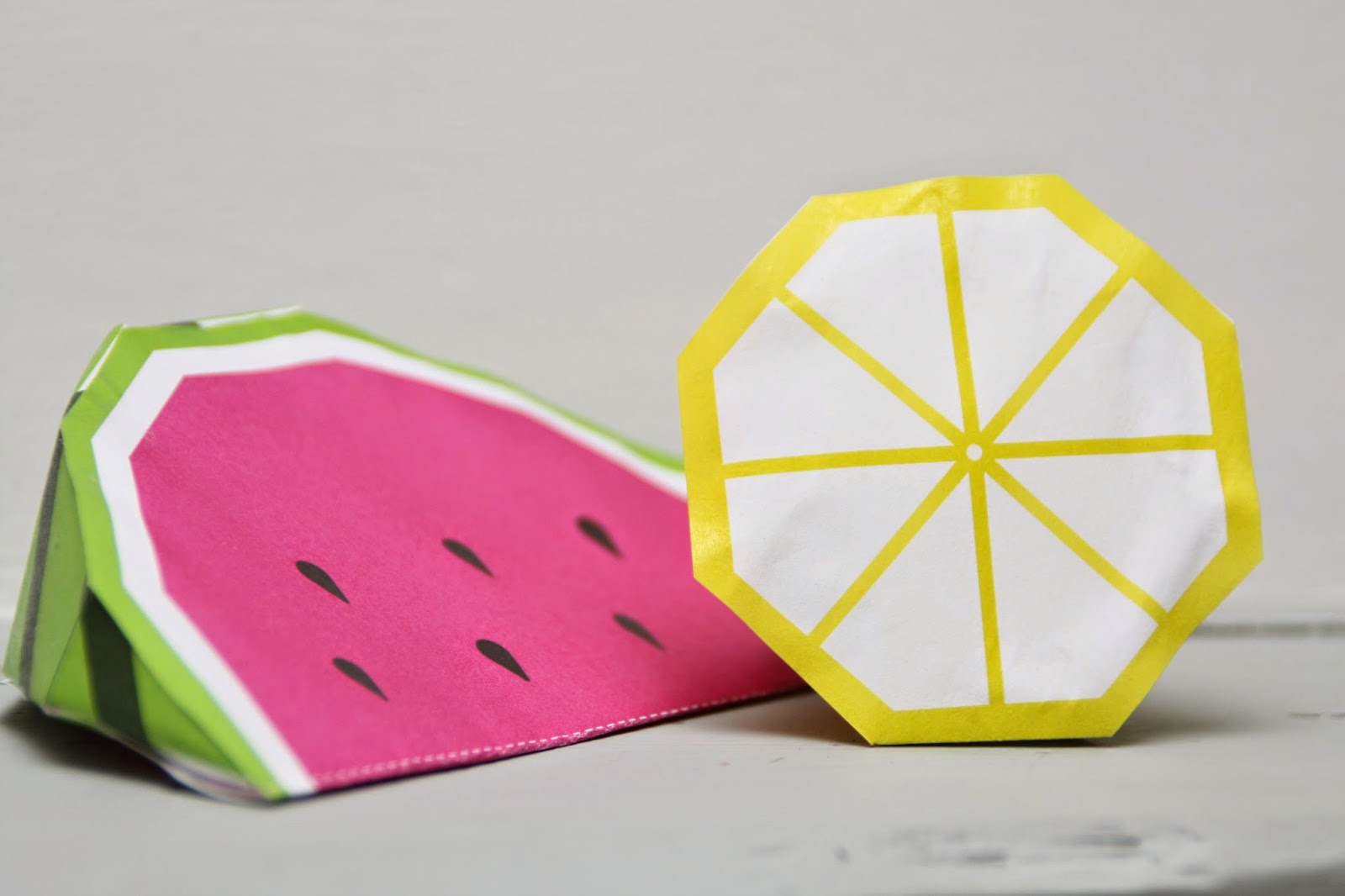 fruits en papier - paper toys