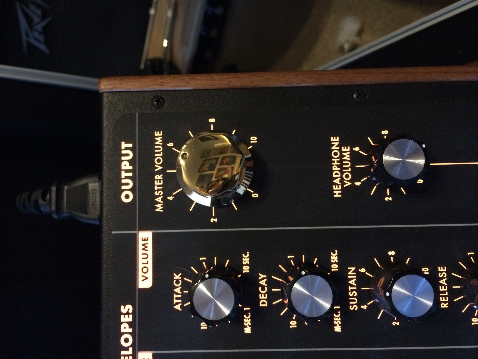 MATRIXSYNTH: Moog Voyager Select Series AMBER with Anniversary Knob
