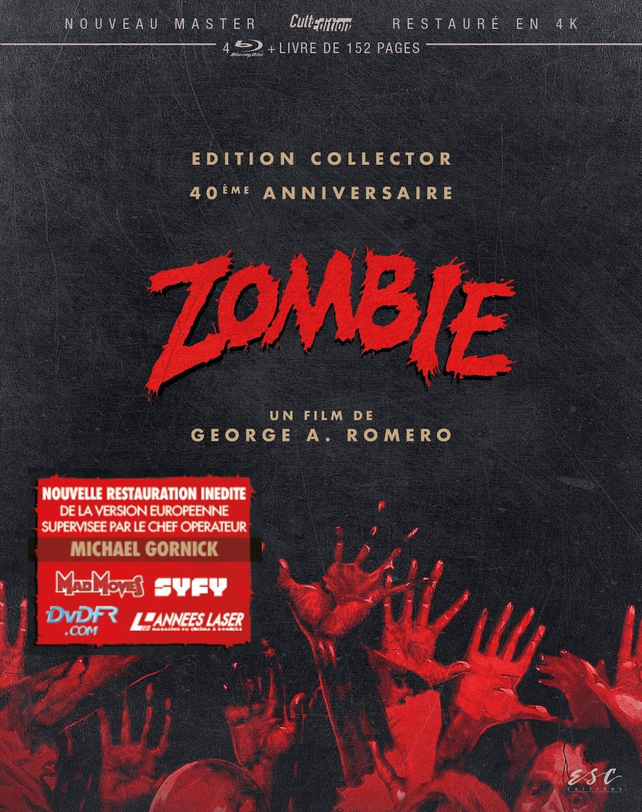 Nouveauté Blu-ray : Zombie édition collector 40ème anniversaire