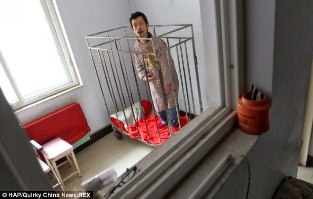 Chinese man is kept in a cage for more than 40 years by his mother ...