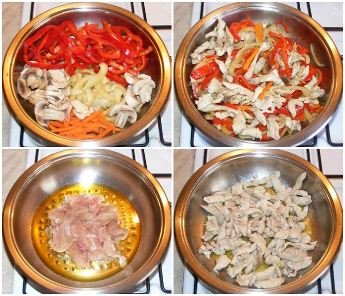 Mancare chinezeasca cu taitei si legume | Preparatedevis.ro