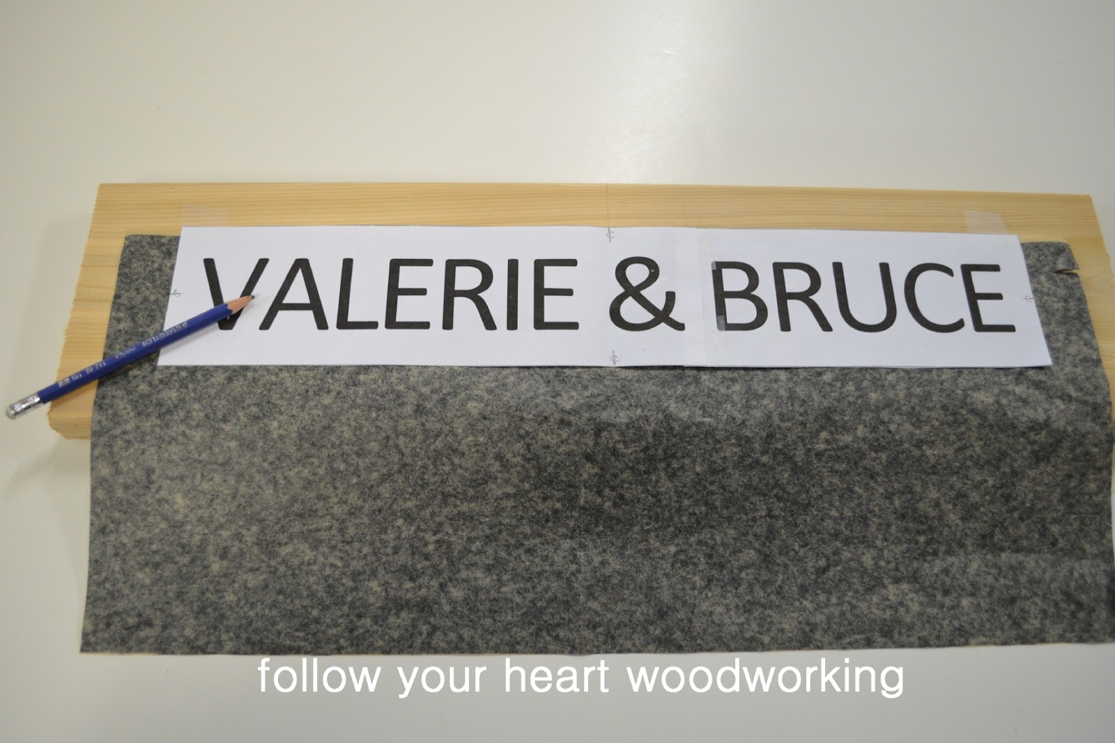 follow your heart woodworking: Routing a Sign - Part 1 - Setting up the ...