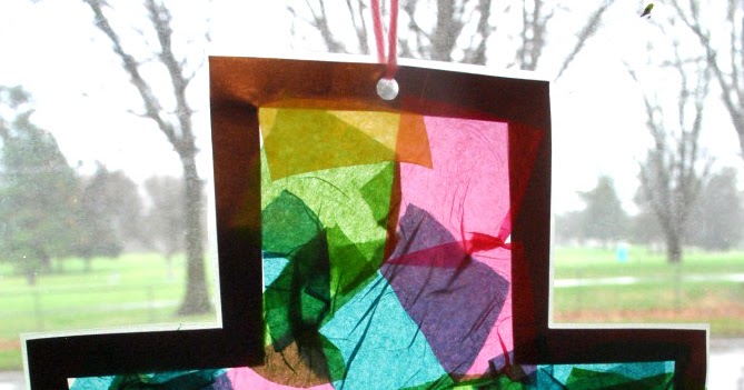 The Iowa Farmer's Wife: Stained Glass Cross Craft