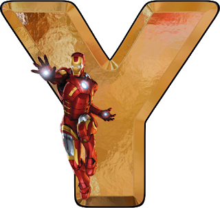 Abecedario con Iron Man. Iron Man Alphabet. - Oh my Alfabetos!