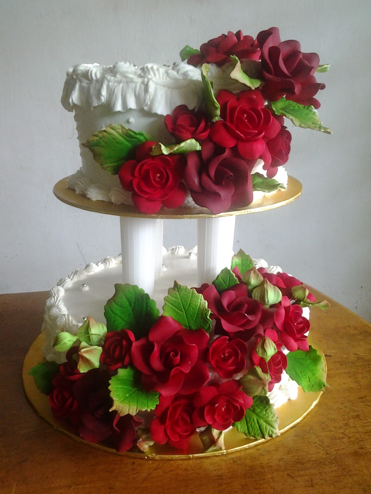 Bakecrazy Corner: Wedding cake tema merah putih