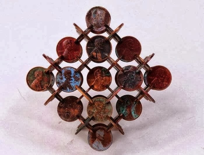 GoosBall: Interlocking Coin Sculptures by Robert Wechsler (15pics)