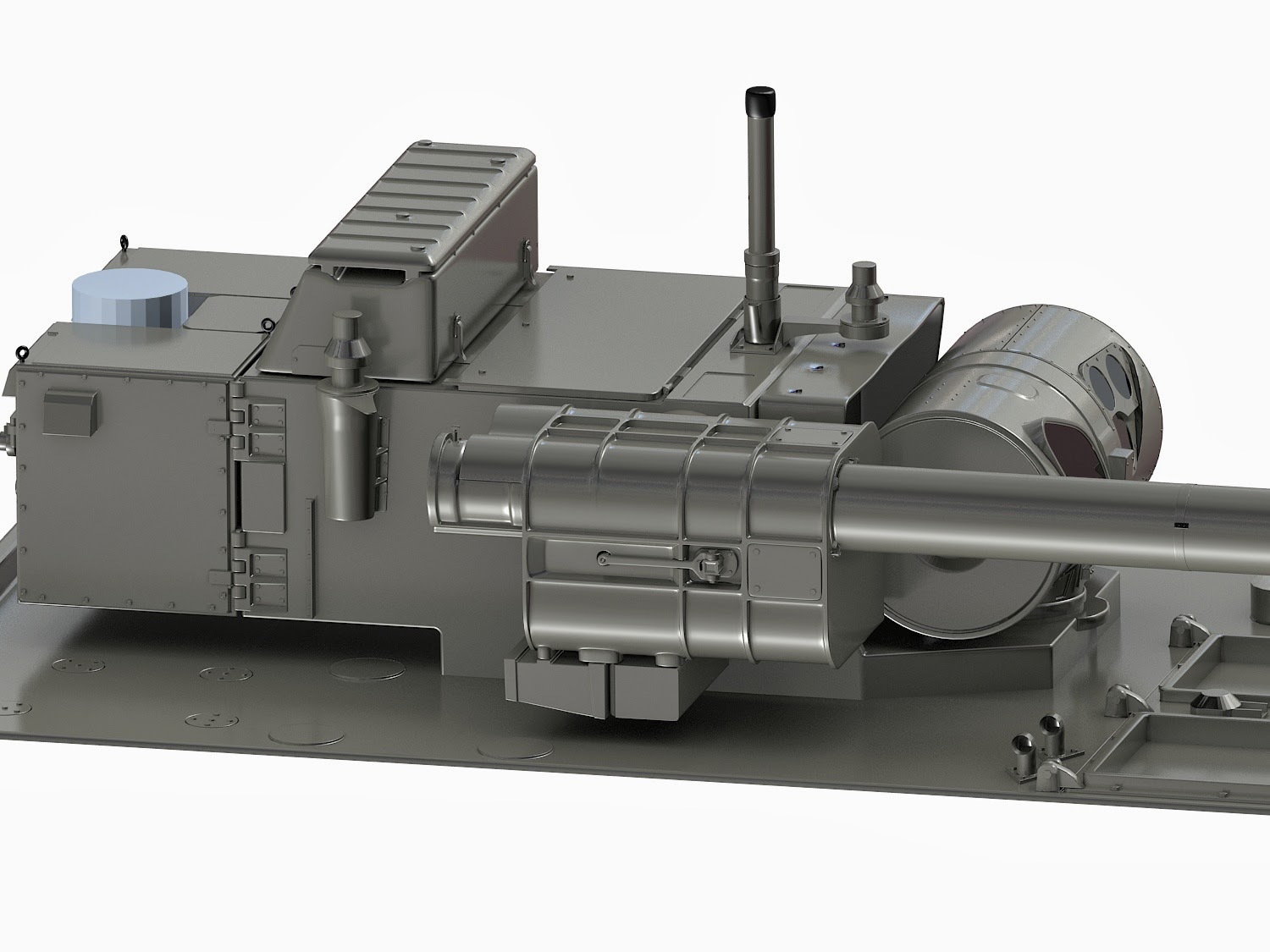 Modelos 3D: Seguimos con la torreta del ADATS / Continue with the ...