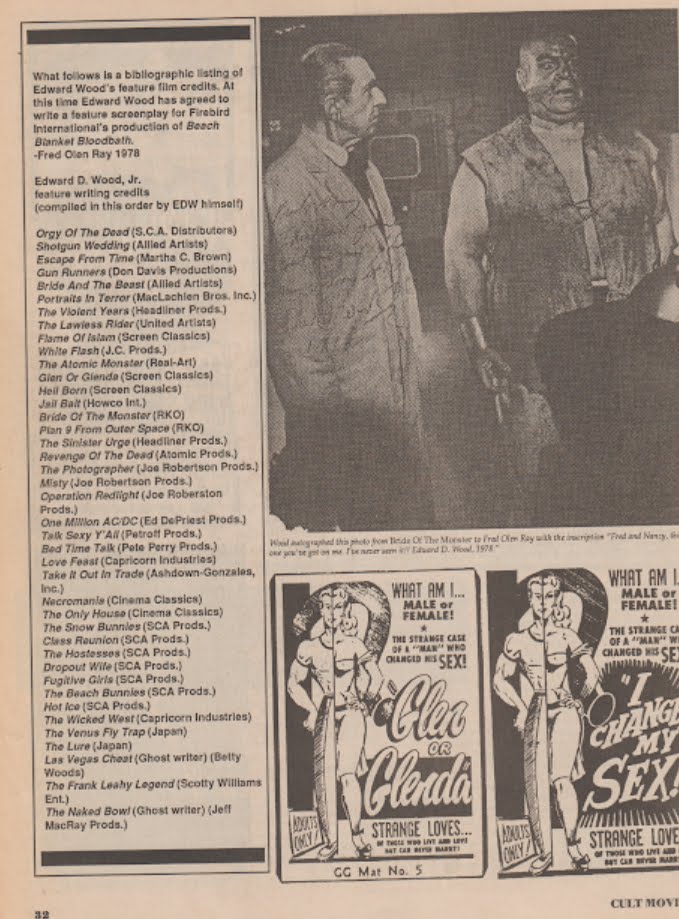 Dead 2 Rights: Ed Wood Wednesdays, week 78: (some of) The Many Resumes ...