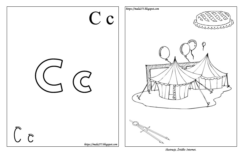 BLOG EDUKACYJNY DLA DZIECI: Literka C