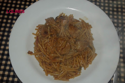 CUINA AMB LA LOLINES : FIDEOS A LA CAZUELA CON PICADA