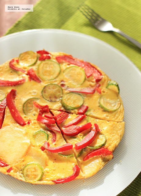 Portal del Barrio de San Telmo: Tortilla de huevo con papa, pimientos y ...