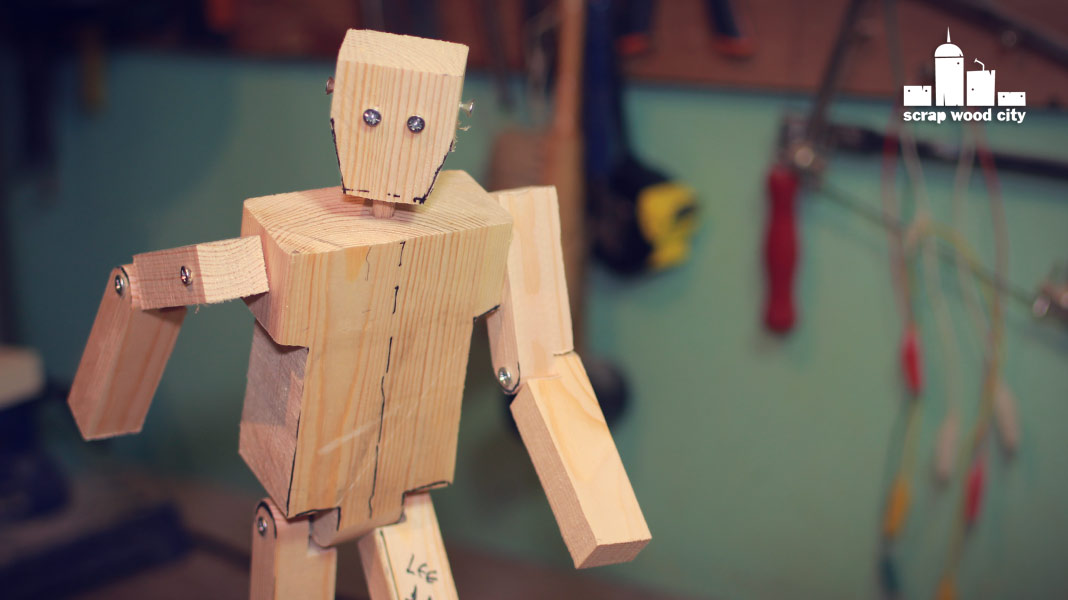 scrap wood city: How to make Scrapy, my wooden animated puppet ( quick ...