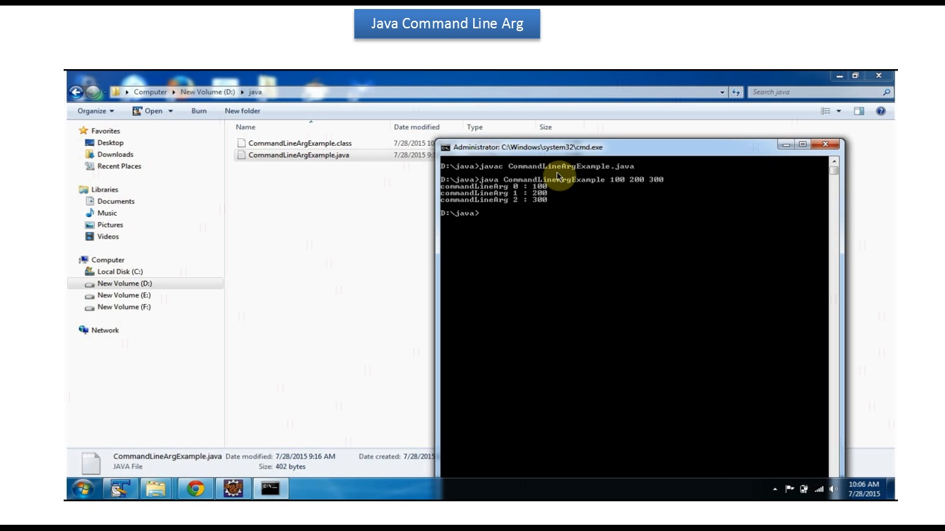 Java Ee Java Tutorial Command Line Argument