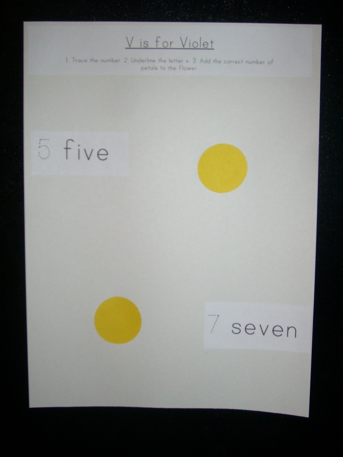 Chipman's Corner Preschool: V is for Violet