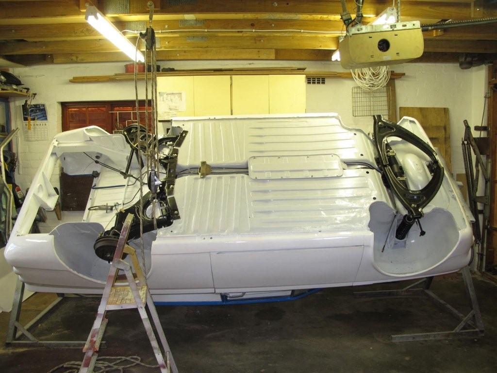 Roys Hillman Imp years: The body rig to turn the Imp shell over with