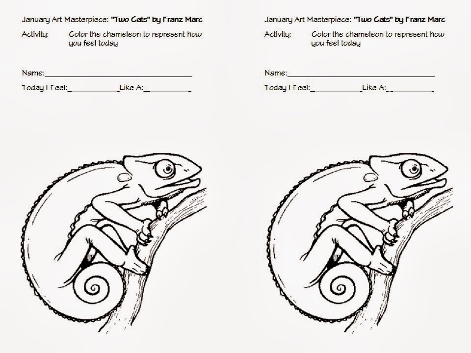 The Pink Machine: Life lessons using art : Franz Marc "Two Cats"