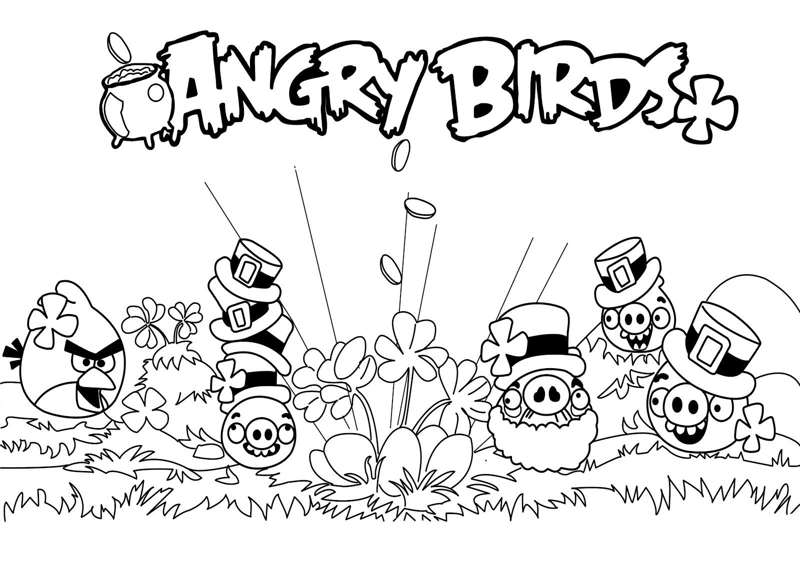 Hojas para colorear de Angry Birds - Imagui