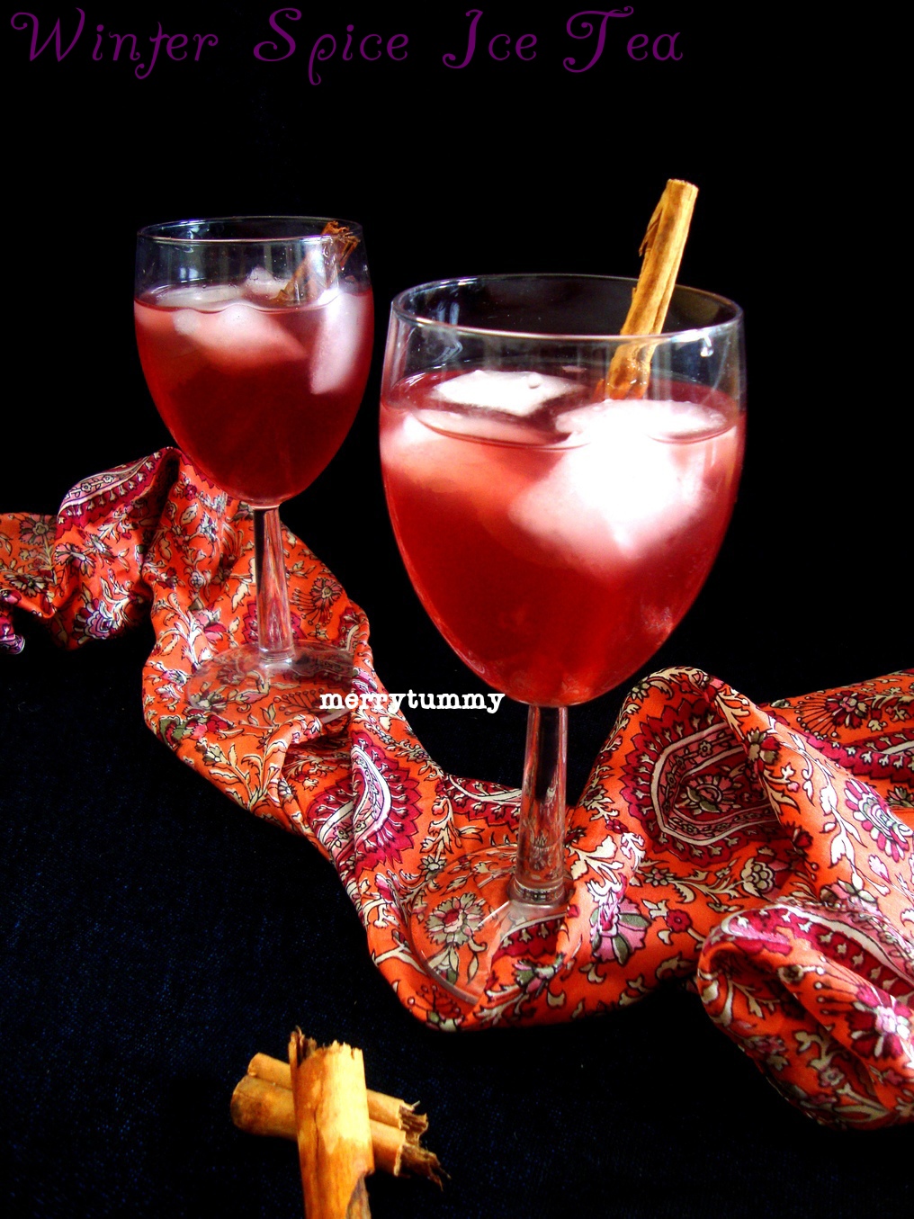 Merry Tummy: Winter Spice Ice Tea And A Review