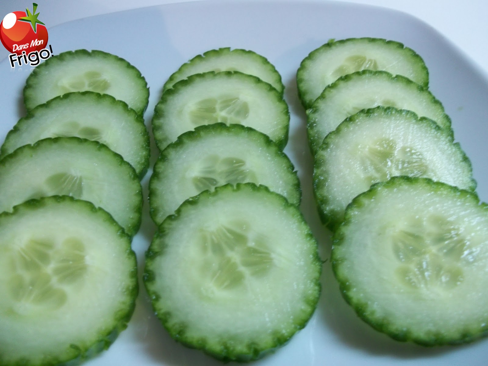Dans mon frigo: Tranches de concombre