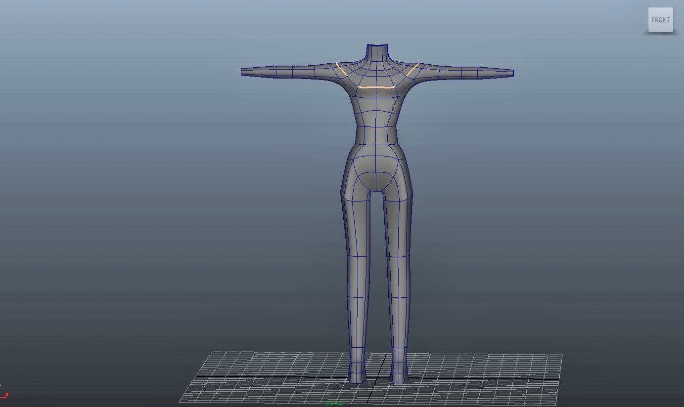 Animation Blog: [YEAR 2] Basic Maya First Body Attempt