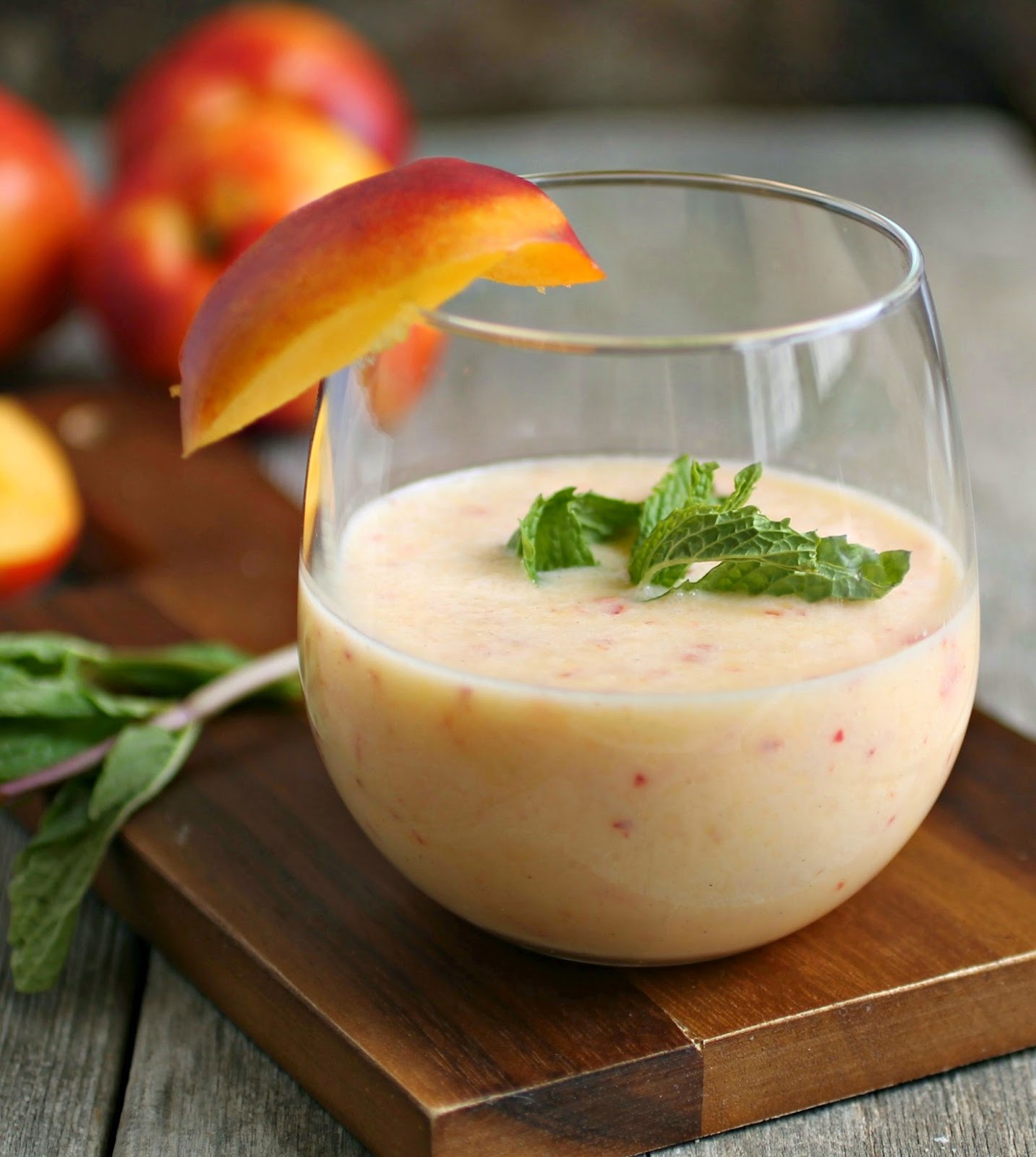 Hungry Couple: Thirsty Thursdays: Creamy Frozen Nectarine Blitz