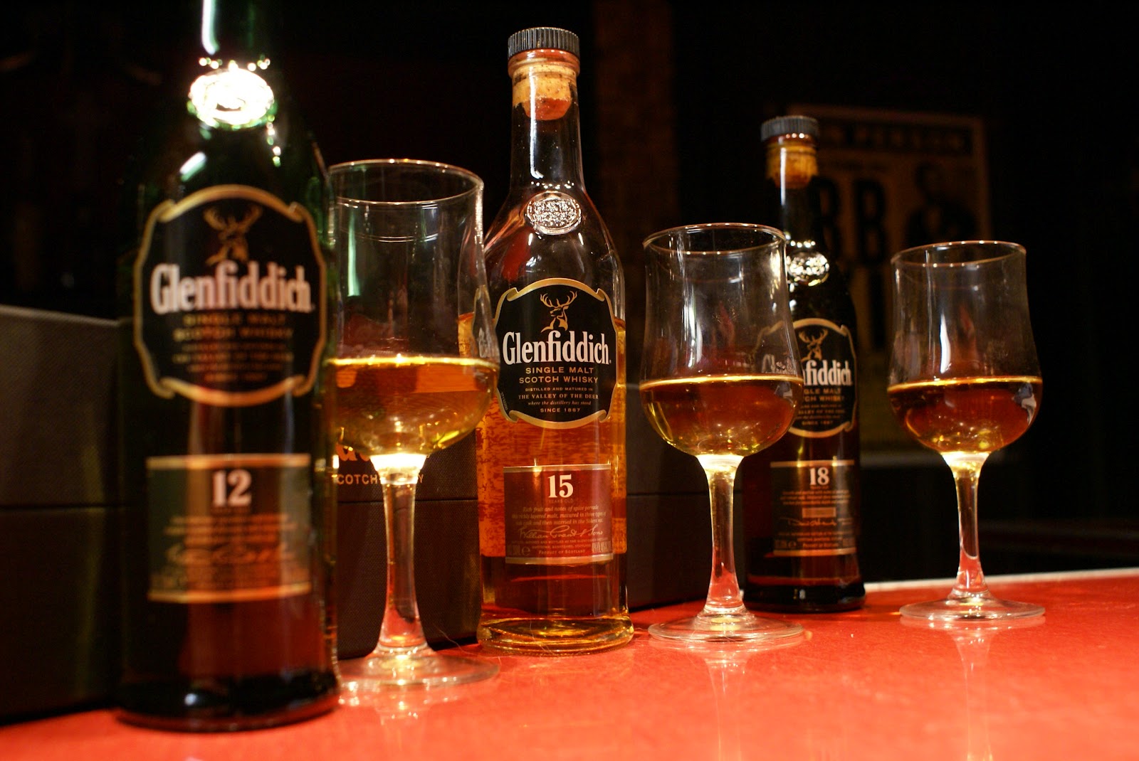 Two Parts Rye: Glenfiddich 12. Glenfiddich 15. Glenfiddich 18.