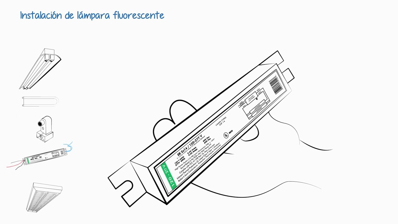 12 pasos para la Instalación de lámpara fluorescente | Instalaciones ...
