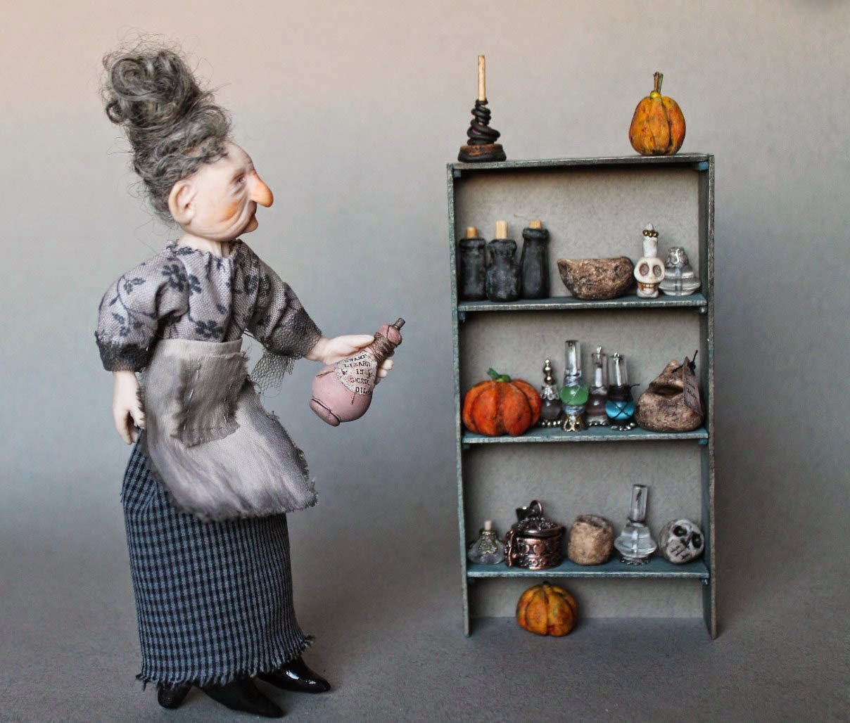 Julia Moiseenko HANDMADE: Ведьмин стеллаж / Halloween Witch Rack