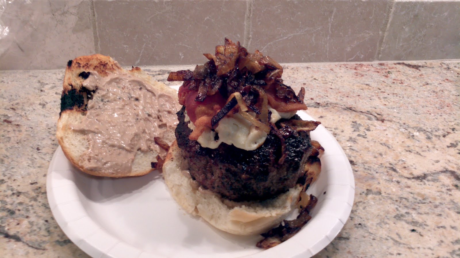 Food Plus Beer: Blue Cheese Stuffed Bacon Burgers