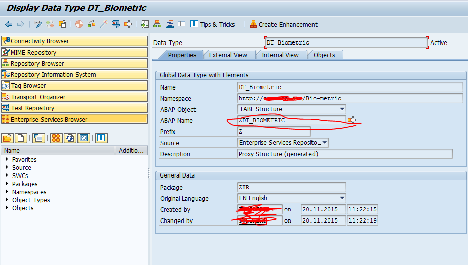 sivakumar.m: ABAP TYPE is TABL AND DATA TYPE (DT) Object Proxy Configuration in Sproxy