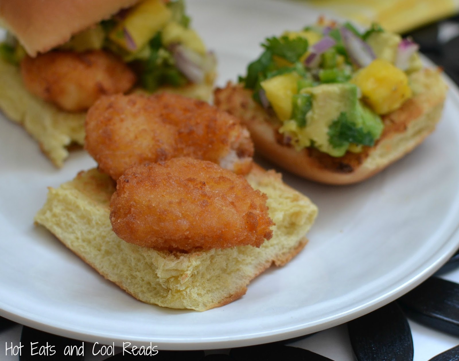 Shrimp Sliders with Pineapple Avocado Salsa Recipe