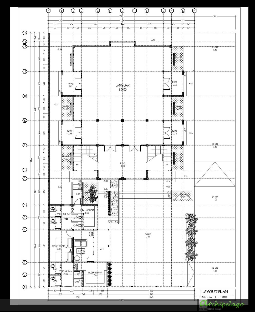 ARCHIPELAGO ARCHITECTURE design: MASJID IMAM SYAFI'I MOJOKERTO