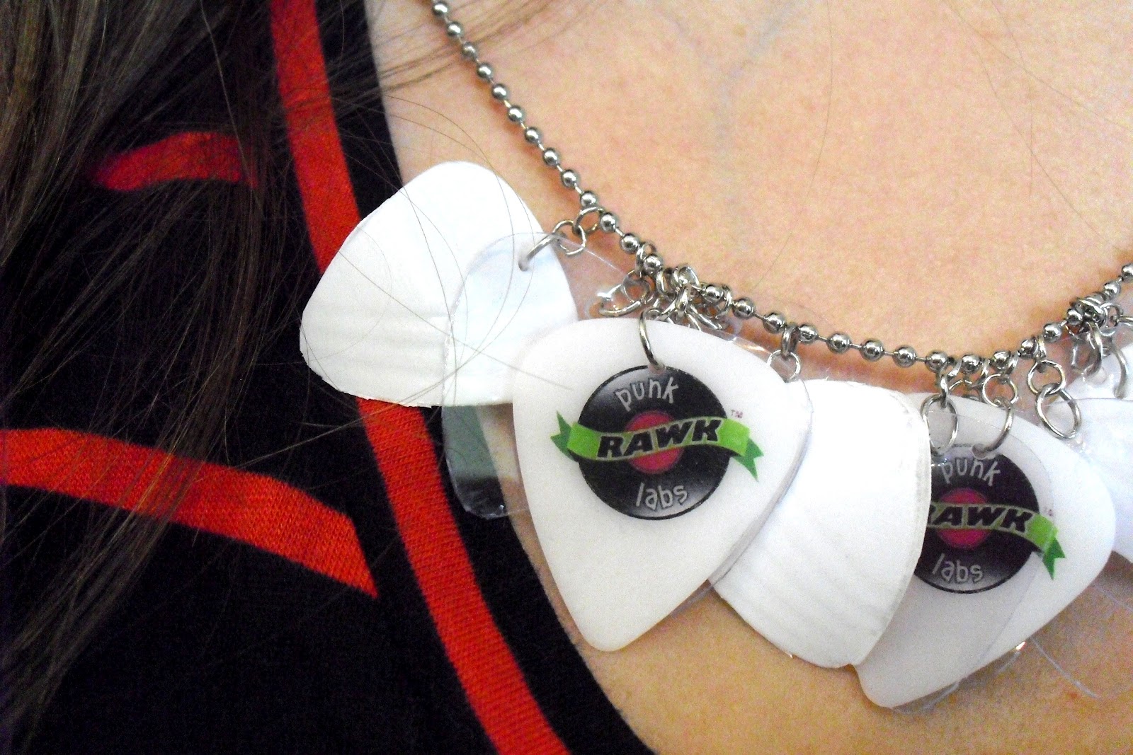 Rawdorable: Punk Rawk guitar pick jewelry