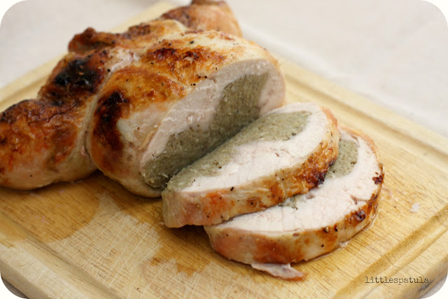 Little Spatula: Chicken Galantine with Sausage Stuffing