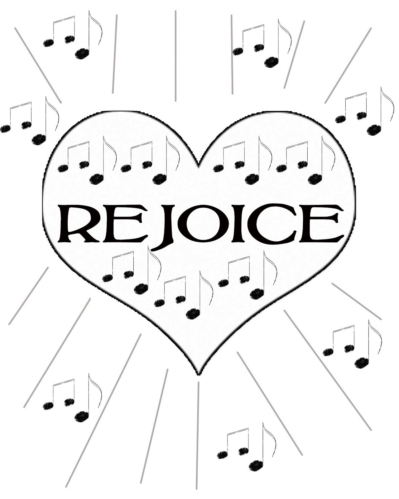 Rejoice In The Lord Coloring Page Coloring Pages