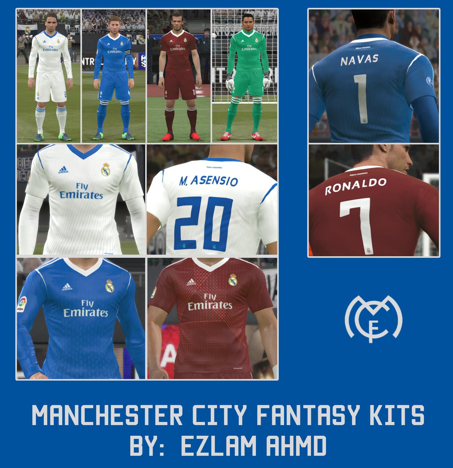 pes-modif: PES 2017 Real Madrid Fantasy Kits By EzLam Ahmd