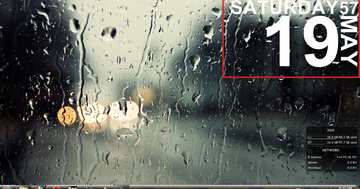 Mempercantik Tampilan Desktop dengan Corner Clock For Rainmeter ...