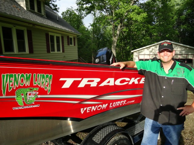 Venom Lures Braggin Board: Timothy Newell & Venom Decals