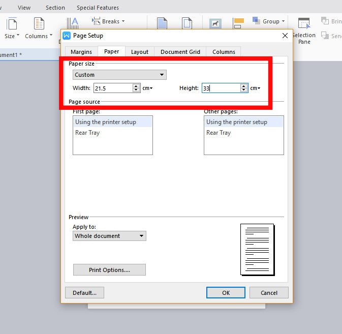 Mengenal Jenis Dan Ukuran Kertas Legal Di Microsoft Word - Ukuran Kertas A4