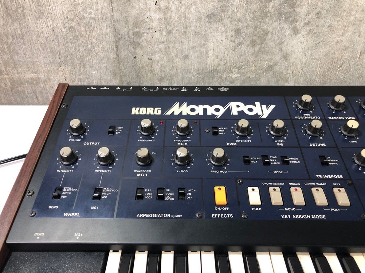 MATRIXSYNTH: Korg Mono/Poly MP-4 Vintage Analog Synthesizer SN 377501