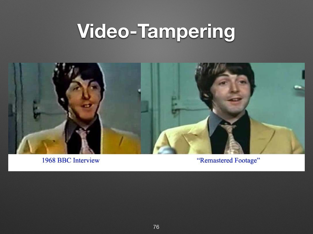 Plastic Macca ~ Paul is Dead: Paul is Dead presentation